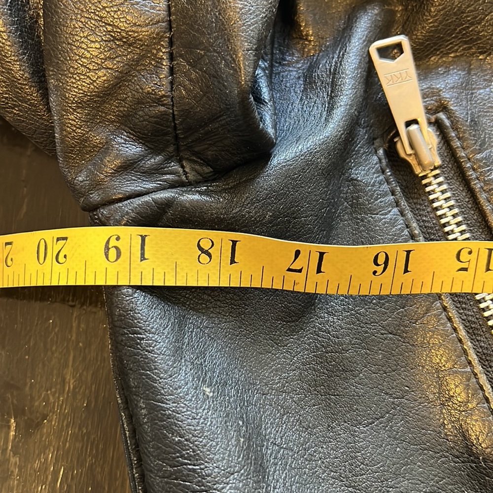 Vintage Sears Leather Cafe Racer Jacket - Gem